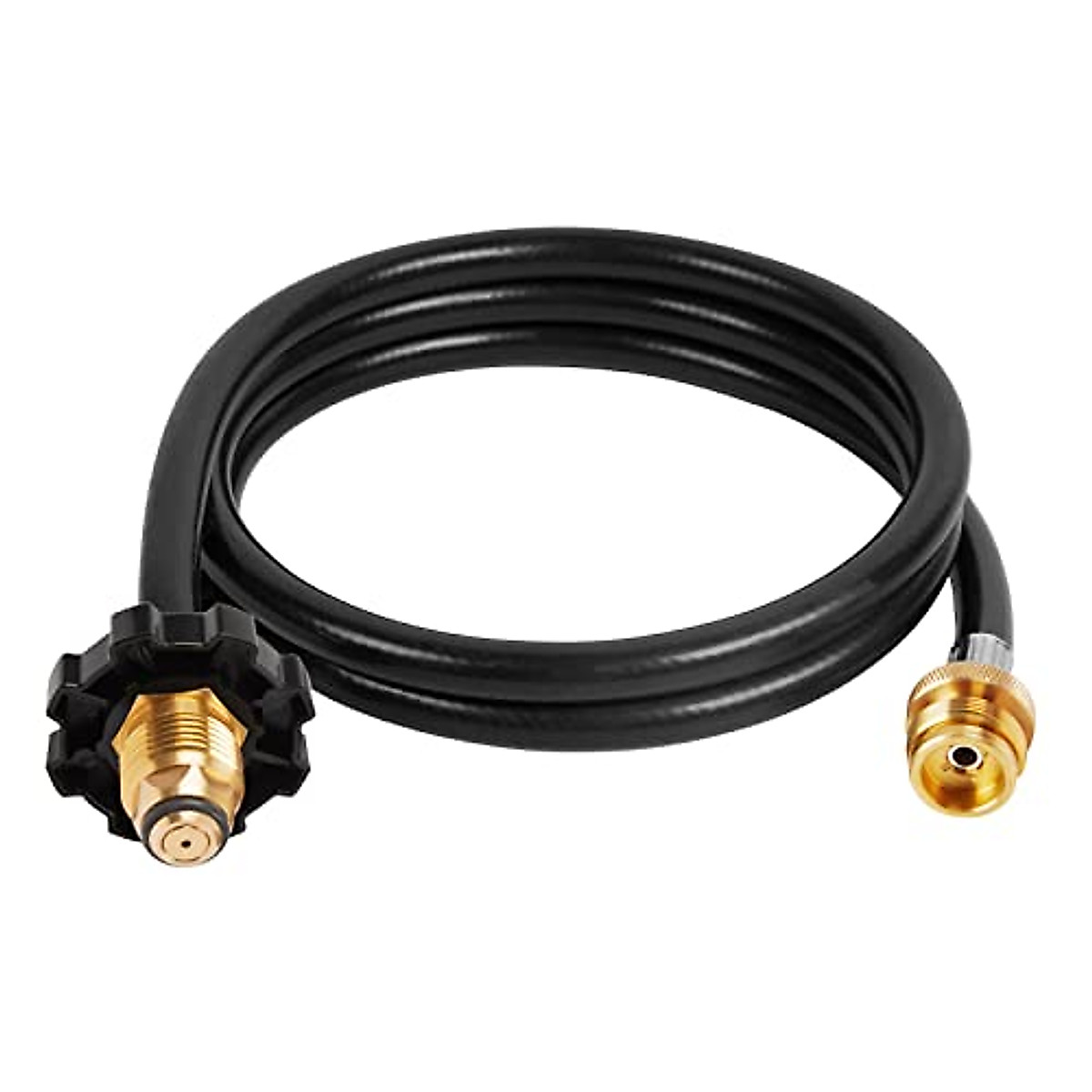 SHINESTAR 5FT Propane Hose and Adapter, Fit for Coleman Roadtrip Grill, Buddy Heater, Weber Q and More, Converts 1LB Appliances to 5-100lb Tank