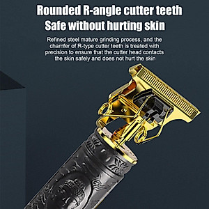 Hair Trimmer for Men, Pro T Clippers Trimmer,Professional Electric Hair Clippers Cordless Beard Trimmer Shaver Electric T Blade Hair Trimmer, Hair Clippers Cutting Grooming Kit with Guide Combs