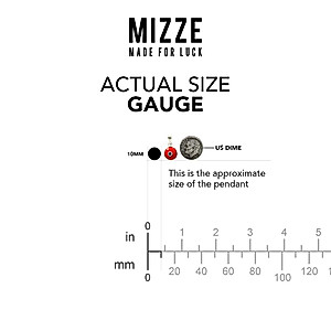 MIZZE Made for Luck Transparent Light Blue Authentic 925 Sterling Silver 10 MM Round Glass Evil Eye Charm Pendant