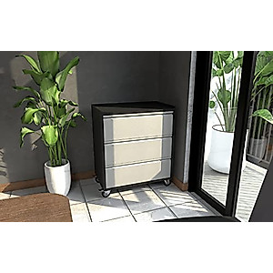 Garage Metal Storage Cabinet with Wheel for Home Garage/Adjustable Shelves, Lockable, Stiffener and Bumpers Design, Six Cabinets…