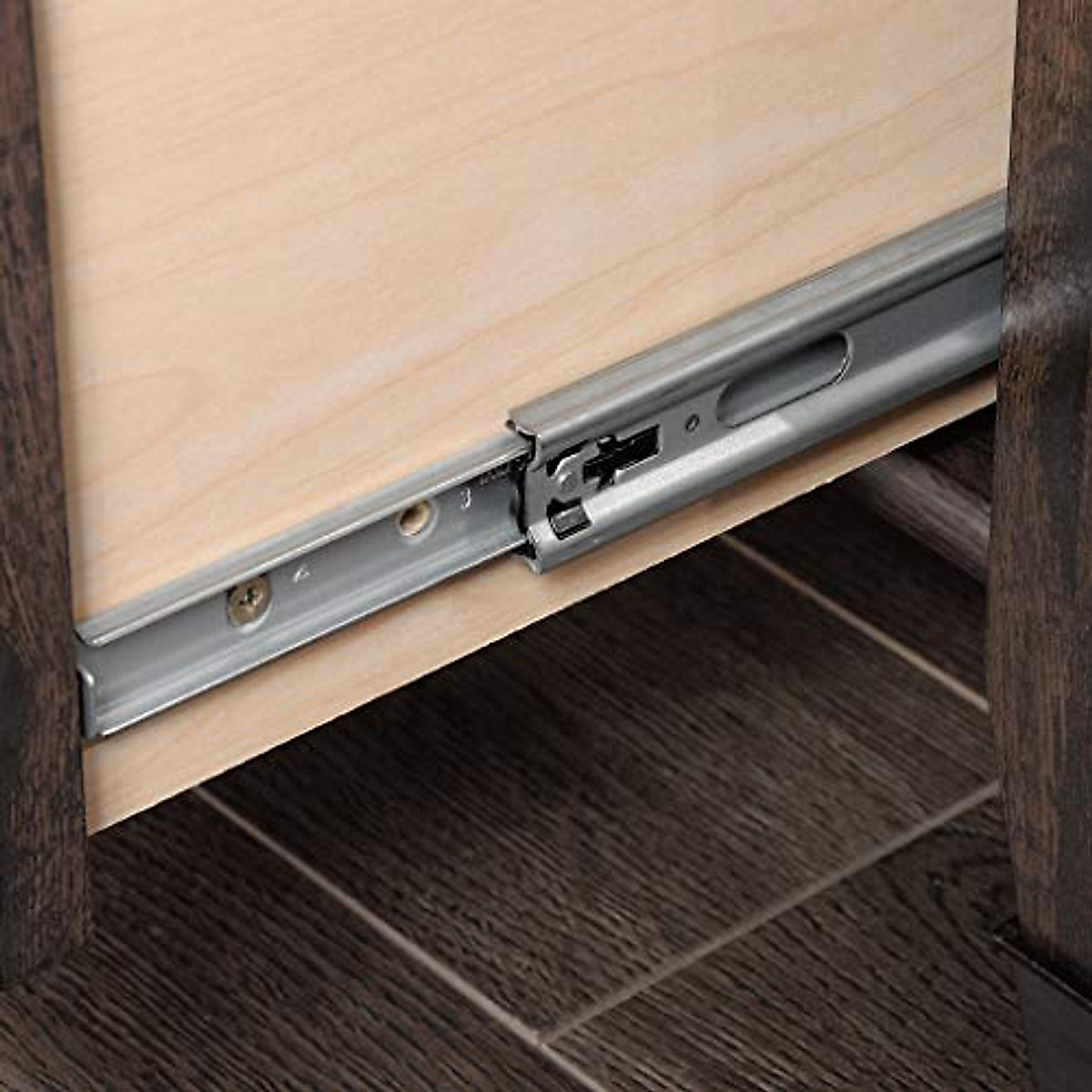 Sauder Carson Forge Computer Desk, Coffee Oak finish