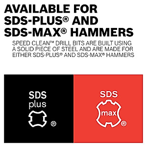 Bosch DXS5040 7/8 in. x 8 in. x 17 in. SDS-max® Speed Clean™ Dust Extraction Bit