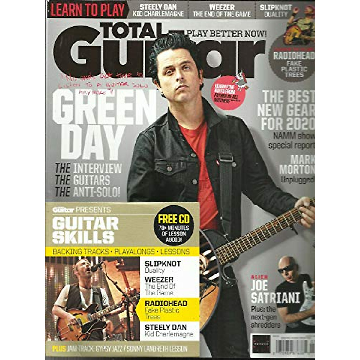 TOTAL GUITAR MAGAZINE, THE BEST NEW GEAR FOR 2020 MARCH, 2020 NO.329 CD INSIDE