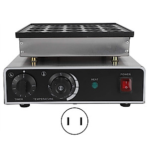 Mini Dutch Pancake Maker,Waffle Pancakes Maker Machine 950W 25 Holes Nonstick Electric Dorayaki Maker Machine for Bakery Home Kitchen Restaurant Bar (12.99X12.68X6.69Inch)