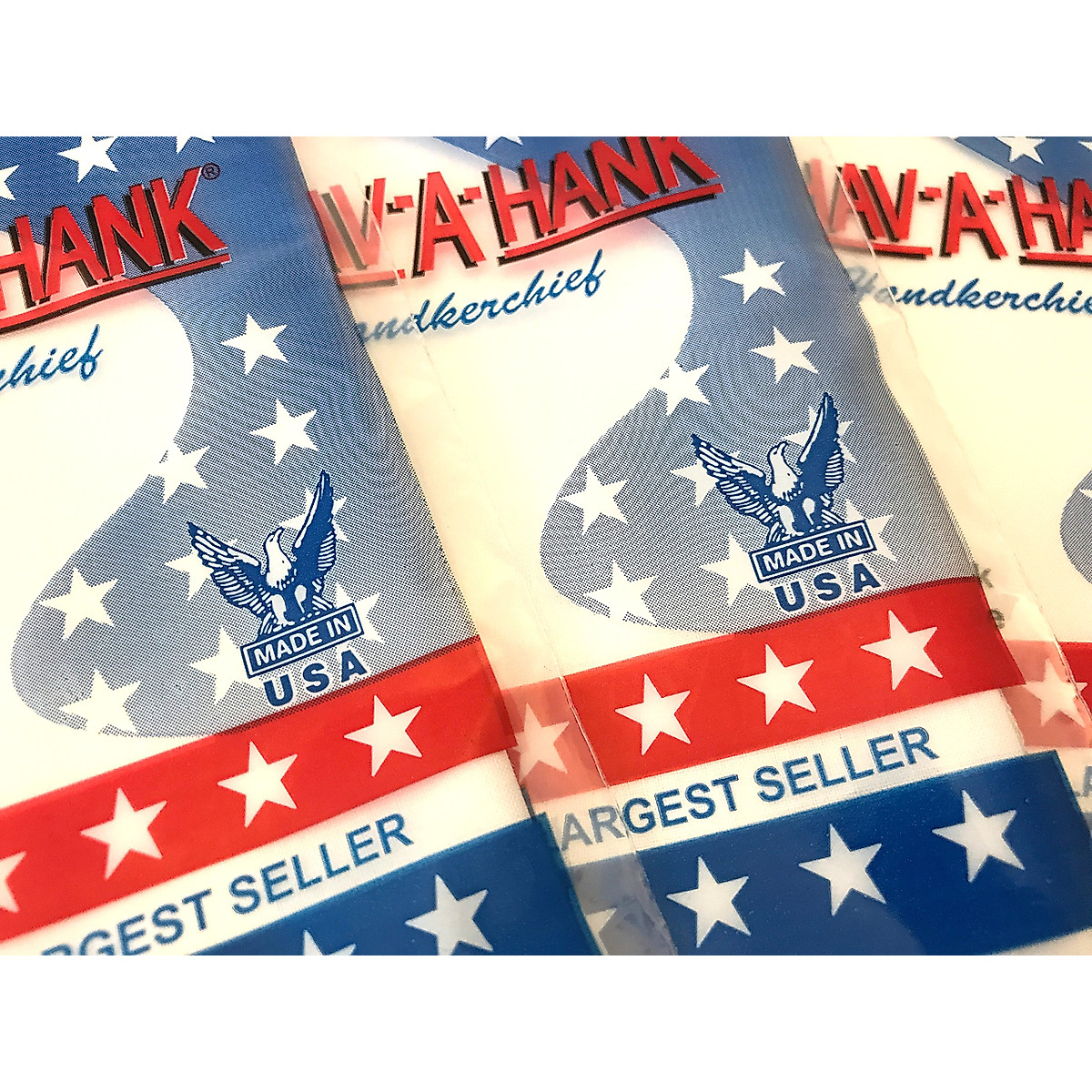HAV-A-HANK Genuine MADE IN USA Handkerchief 15 inch [5 Pack]