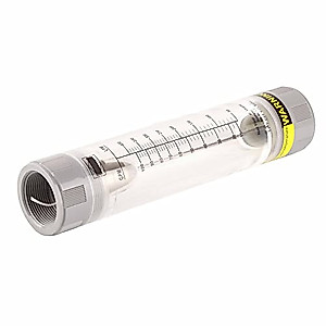 Liquid Flow Meter, Acrylic Plexiglass Tube Water Liquid Flowmeter Flow Measuring Tool LZM-40G 10-100GPM G1-1/2" or BSP Connection Used for Measuring The Flow Rate of Liquid Medium