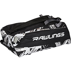 Rawlings | REMIX Duffel Equipment Bag | T-Ball & Youth Baseball / Softball | Black
