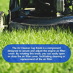 4 PCS Air Cleaner Cap Knob Compatible with Lawn Tractor 123P02, 123P32, 115P02 and Models 115P02-0008-H5, 115P02-0011-H5, 123P02-0002-H5, Replacement Knob Part Number 597244