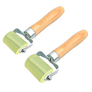 YiePhiot Car Audio Sound Deadening Roller Rubber Installation Tool for Seam Roller Auto Noise Roller Car Sound Deadener Application Installation Tool Rolling Wheel Accessories (2 Pack)