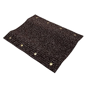 Camco 42955 RV Step Rug ( Premium Wrap Around Double Ribbed , 100% Polyester (18" x 23") - Brown)