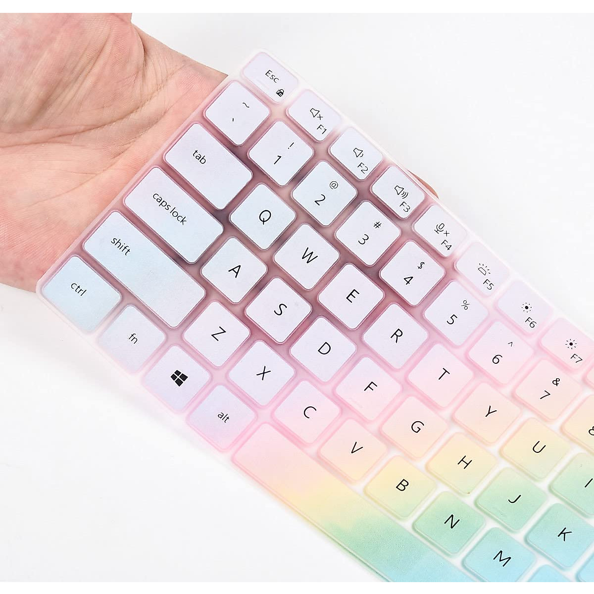 Keyboard Cover for Dell Latitude 3550 3540 5550 5540 5530 5531 5520 5521, Precision 3590 3591 3580 3581 3560 3570 3561 3571 Laptop, Dell Latitude 5550 5530 5540 Keyboard Skin Protector - Colorful