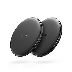 Anker 10W Max, 2 Pack 313 Wireless Charger (Pad), Qi-Certified Wireless Charging 7.5W for iPhone 14/14 Pro/14 Pro Max/13/13 Pro Max, Galaxy S10 S9 S8, S9 Plus (No AC Adapter)