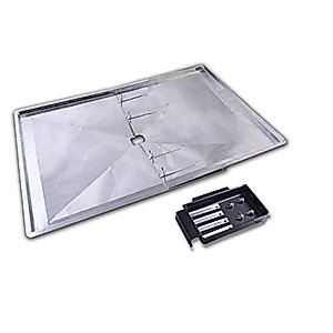 Outdoor Bazaar Replacement Grease Tray Set for BBQ Grill Models from Nexgrill, Dyna Glo, Kenmore, Backyard Grill, BHG, Uniflame and Others (20-23.5 inches)