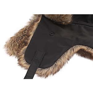 FUOITA Baby Toddler Trapper Hat Kids Dinosaur Adjustable Ushanka Waterproof Winter Aviator Hat for Boys 1T-8T