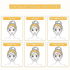 BREYLEE Vitamin C Serum for Face & Eye (1.4 oz) for Brightening Skin,Dark Spot Remover,Reduce Wrinkle,Anti Aging Serum,Moisturizer Brightening Serum with Hyaluronic Acid,Vitamin E,Retinol,Nicotinamide