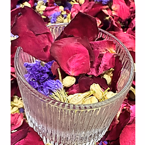 Dried Flower Petals,Dried Rose Petals for Weddings, 20 Cups(3.5Oz) Biodegradable Flower Petals Confetti,Flower Girl Proposal,Table Decorations Valentine's Day