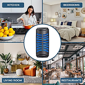 TRAPPED Plug In 2 Pack Insect, Bug Gnat, Indoor Bedside Kitchen Bedroom Living Area Zapper Safe for Kids and Pets