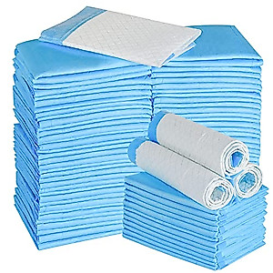 Disposable Puppy Training Pads 100 Count Pee Pads for Dogs, Cats, Rabbits and Guinea Pigs Waterproof Super Absorbent Odour Locking 13” x 18”
