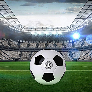 YANYODO Durable 6" Mini Size Training Soccer Ball Soft Sports Toy Ball for Toddlers, Kids Gift (Black&White)