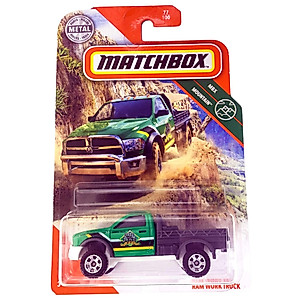 Matchbox 2020 MBX Mountain 77/100 - Ram Work Truck (Green)