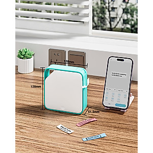 Vixic Label Maker Machine with Tape D1600 Label Maker Bluetooth Label Printer Sticker Maker for Phone Labeler Machine with Multiple Templates for Home, Office, School, Storage, Kitchen, Gift Labeling