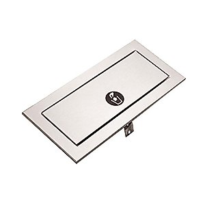 Bobrick B-527 Waste Receptacle Door, TrimLine Series for Countertop Mounting - Satin Finish Stainless Steel