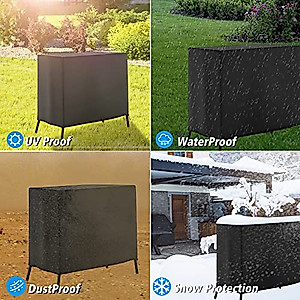 Grill Cover Fits for Blackstone 17inch or 22inch Griddle with Hood and Stand，Waterproof Dustproof UV Resistant Heavy Duty Griddle Cover