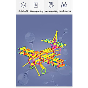 Fun toys 560 PCS Building Blocks Set, Different Shape Educational Construction Engineering Set 3D Puzzle, Interlocking Creative Connecting Kit,Great Toy for Both Boys and Girls CMB-076