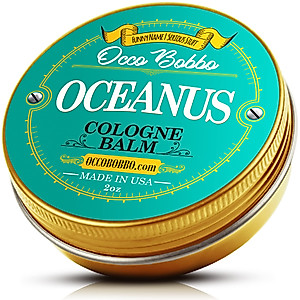 Handy Hound Occo Bobbo - Oceanus Solid Cologne Men - Made In the USA - A Clean Masculine Scent - All Natural Ingredients - 2 oz