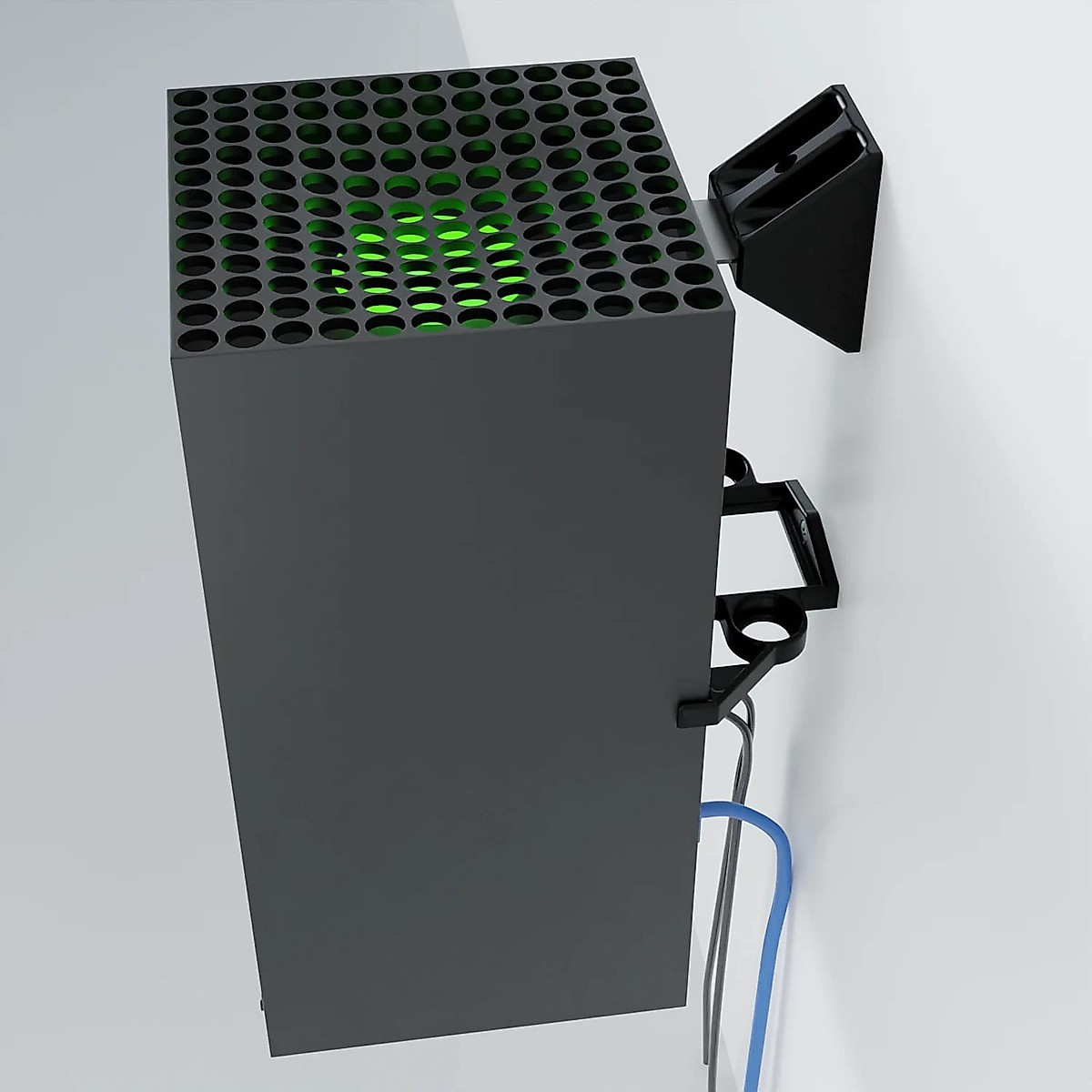 3D Cabin Xbox Series X Wall Mount Bracket Metal Floating Vertical Holder Hidden Stand for Console Black