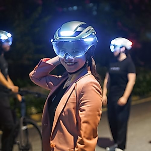 Lumos Ultra E-Bike Smart Helmet | NTA 8667 Certified | Front & Rear LED Lights | Retractable Face Shield | App Controlled | EBike, Scooter, Cycling, Bicycle | Adults, Men Women