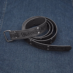Joymiao Viking Belt for Men - Renaissance, Cosplay, Celtic Ring, Dark Knight & Ren Faire Accessory