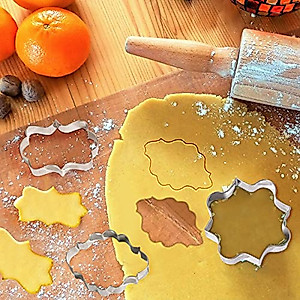 Stainless Steel Plaque Frame Pastry Biscuit Cookie Cutter Cake Fondant Pancake Cutters Mold Pack of 3