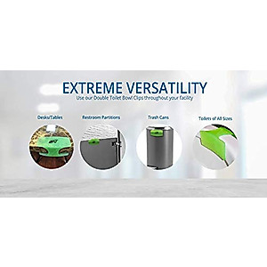 AeroWest Double Toilet Bowl Clip Air Freshener Variety Pack of 3 (Cucumber Melon, Spiced Apple, White Linen)