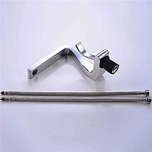 BathSelect Grohe Crane Deck Mount Bathroom & Kitchen Water Faucet - BST2161GB Luxury Mixer Faucet With Single Handle for Hot and Cold Water and Matching Pop-up Drain (Not Included) - Chrome Finish