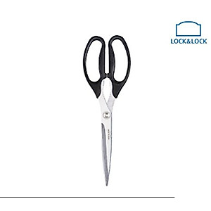 Lock&Lock Korean BBQ Bulgogi Kalbi Stainless Steel (420J2) Scissors - Meat Cutting Shears 9.8 Inch - Right and Left Hand Users