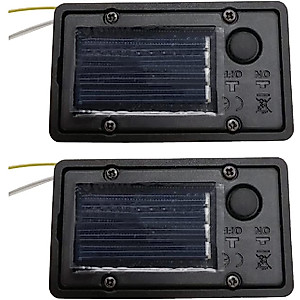 NF 2pcs Replacement Battery Storage Boxes for Outdoor Garden Lawn Square Solar LED Light with Waterproof OnOff Switch Home Solar Lamp Hanging Lantern Led Accessories