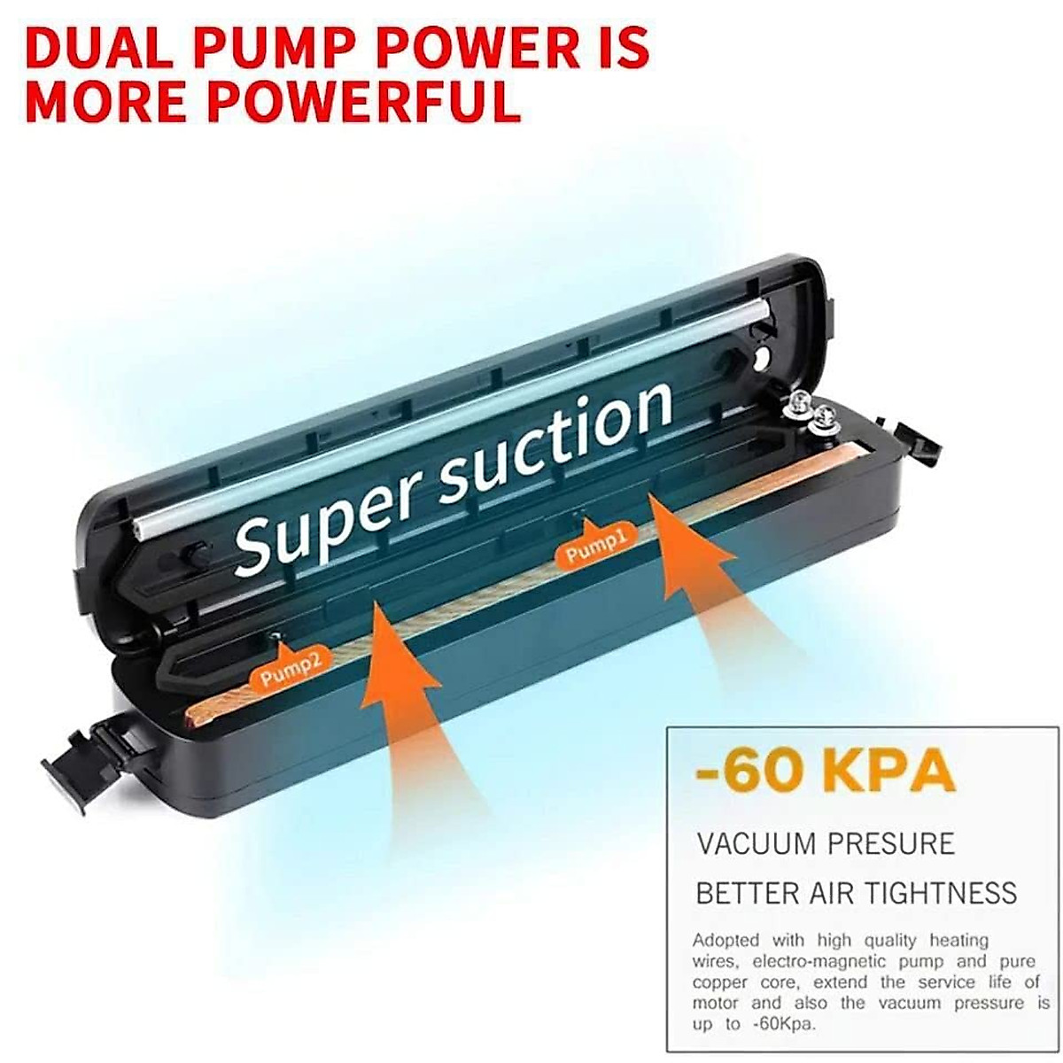 HKM Brothers Multifunctional Vacuum Sealer Machine for Meat, Fish, Cold Storage and Vegetables.