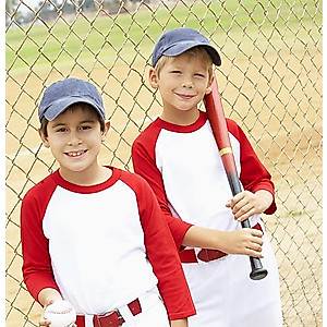 Eohak Kids Distresed-Washed Baseball Hat Infant Toddler Baby Boy Girl Hats Distresed for 2-8 Years