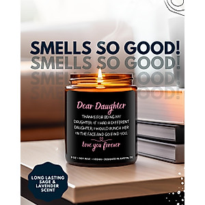 Funny Daughter Candle, Funny Daughter Gifts From Mom, To My Daughter Gifts From Dad, Daughter Gift From Mom, Birthday Gifts For Daughter Adult, Gifts For Daughters From Mothers, Daughter Birthday Gift