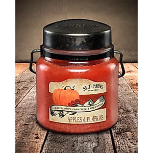 McCalls Candles | Apples & Pumpkins | Highly Scented & Long Lasting | Classic Painted Label | Hand Crafted Metal Lid with Strap and Handle| Premium Wax & Fragrance | Made in The USA | 16 oz