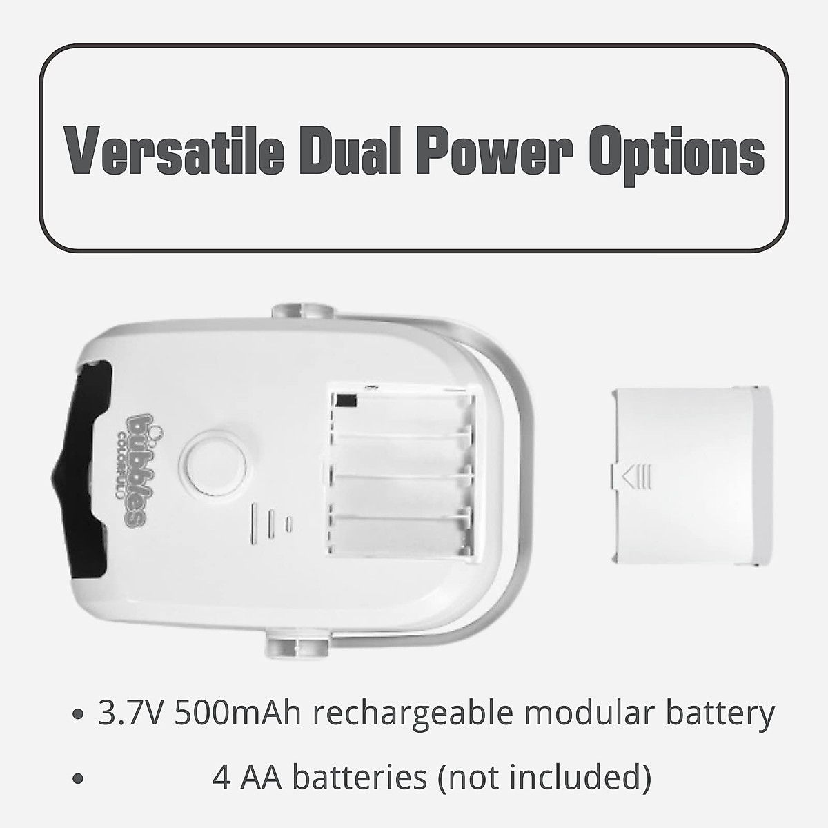 JoyPlanet Bubble Machine Durable Automatic Bubble Blower Bubble Maker with Rechargeable Batteries 10000+ Bubbles Per Minute Birthday Party Wedding Outdoor Summer Toys for Kids Boys Girls (Grey)