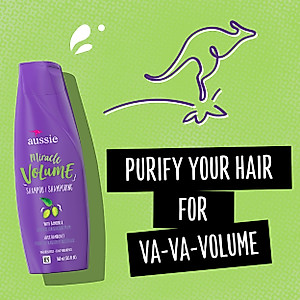 Aussie For Fine Hair, citrus,floral Volume Shampoo, W/Plum and Bamboo, 5.55pounds (Pack of 6)