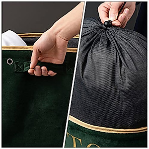 2pcs for Green Bucket Blankets Foldable Household Cloth Dirty Home Storage Bin Hamper Folding Clothes Multi- Clothing Bag Bins Art Nursery Fabric Organizer Kid