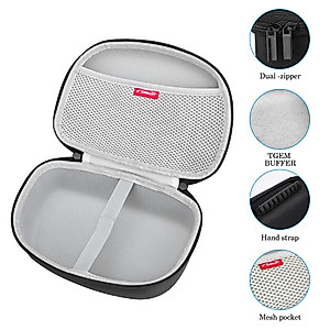 kawazey [ Reusable Half-Mask Respirator Case] Hard Travel storage Case Replacement for 3M Reusable Face Piece 6100/6200/Series [Black]