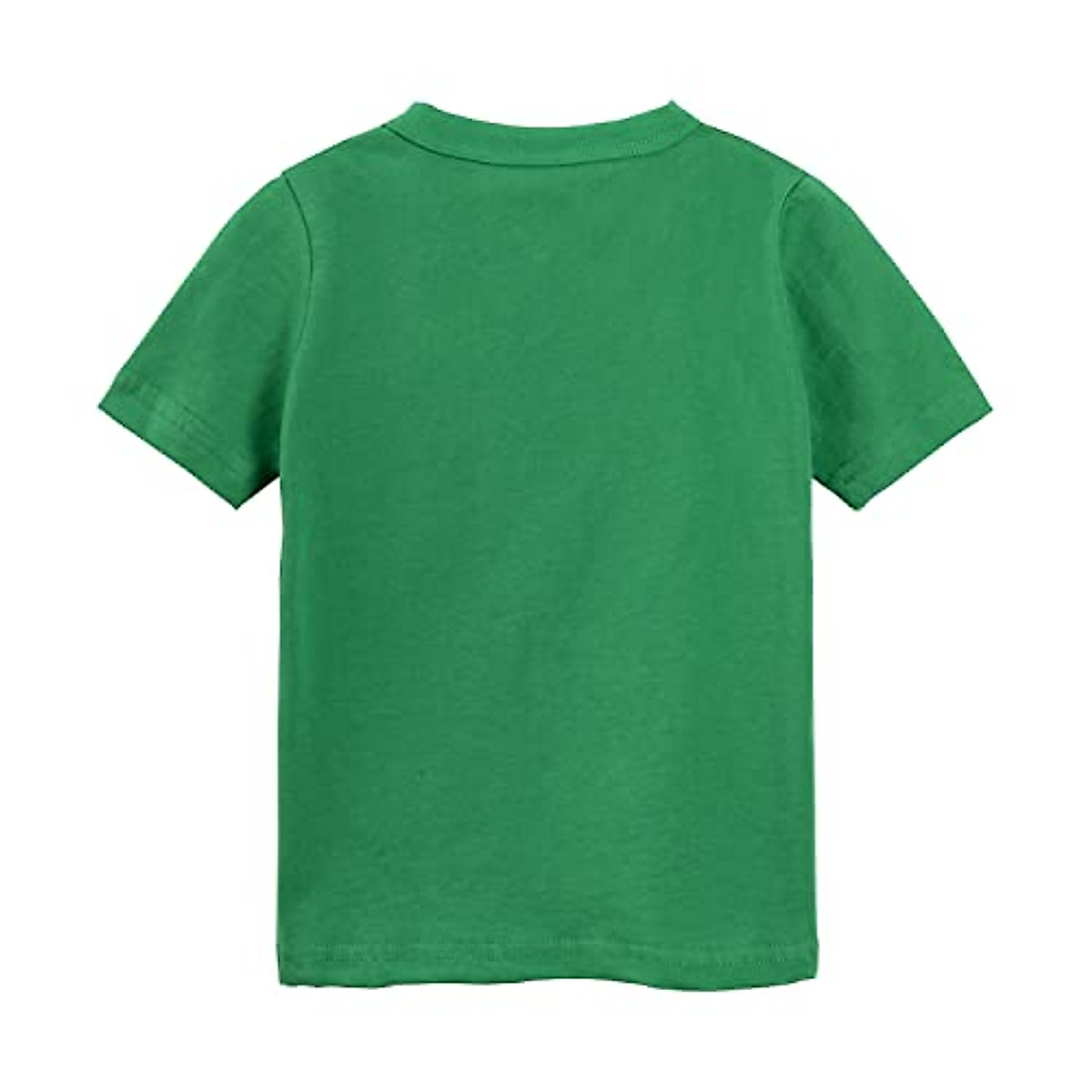 Mud Kingdom Toddler Boys T-Shirt Short Sleeve Summer Holiday Plain Green 4T Soft
