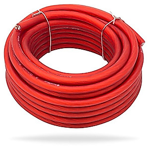 InstallGear 8 Gauge Wire (25ft) Copper Clad Aluminum CAA - Primary Automotive Wire, Car Amplifier Power & Ground Cable, Battery Cable, Car Audio Speaker Stereo, RV Trailer Wiring Welding Cable 8ga
