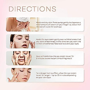 Instant Wrinkle Reduction Serum: Advanced Formula for Dark Circles, Puffiness, and Aging - Lifts, Firms, and Tightens Skin for a Youthful Look in Just 120 Seconds