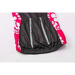 Cycling Jersey Shorts Set Womens Bike Jersey Suit Zip Shirts Short Sleeve Road Bicycle Clothing Pro Team Racing MTB Tops Bottom for Ladies Female Breathable Summer Black Set Size L