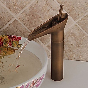 SJQKA-Artistic basin, platform washbasin, faucet, personalized fashion antique wrench type faucet, bamboo faucet, basin faucet